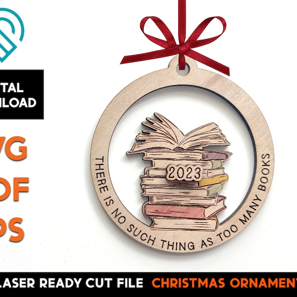 Christmas Book Stack - Etsy