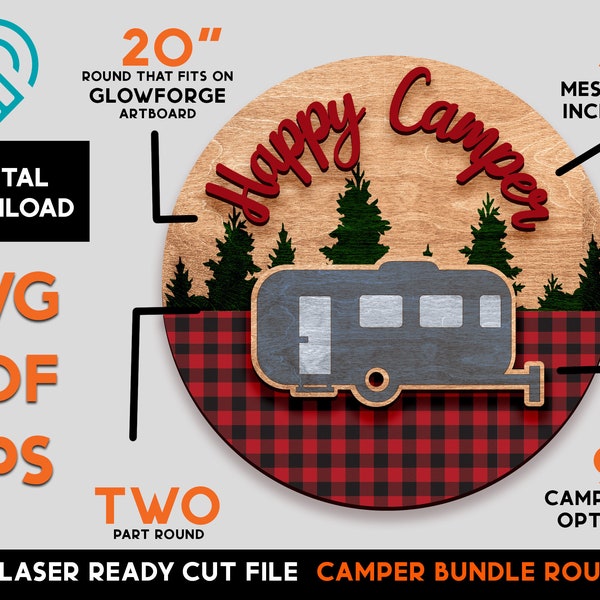 Camper Laser Cut Sign - Etsy