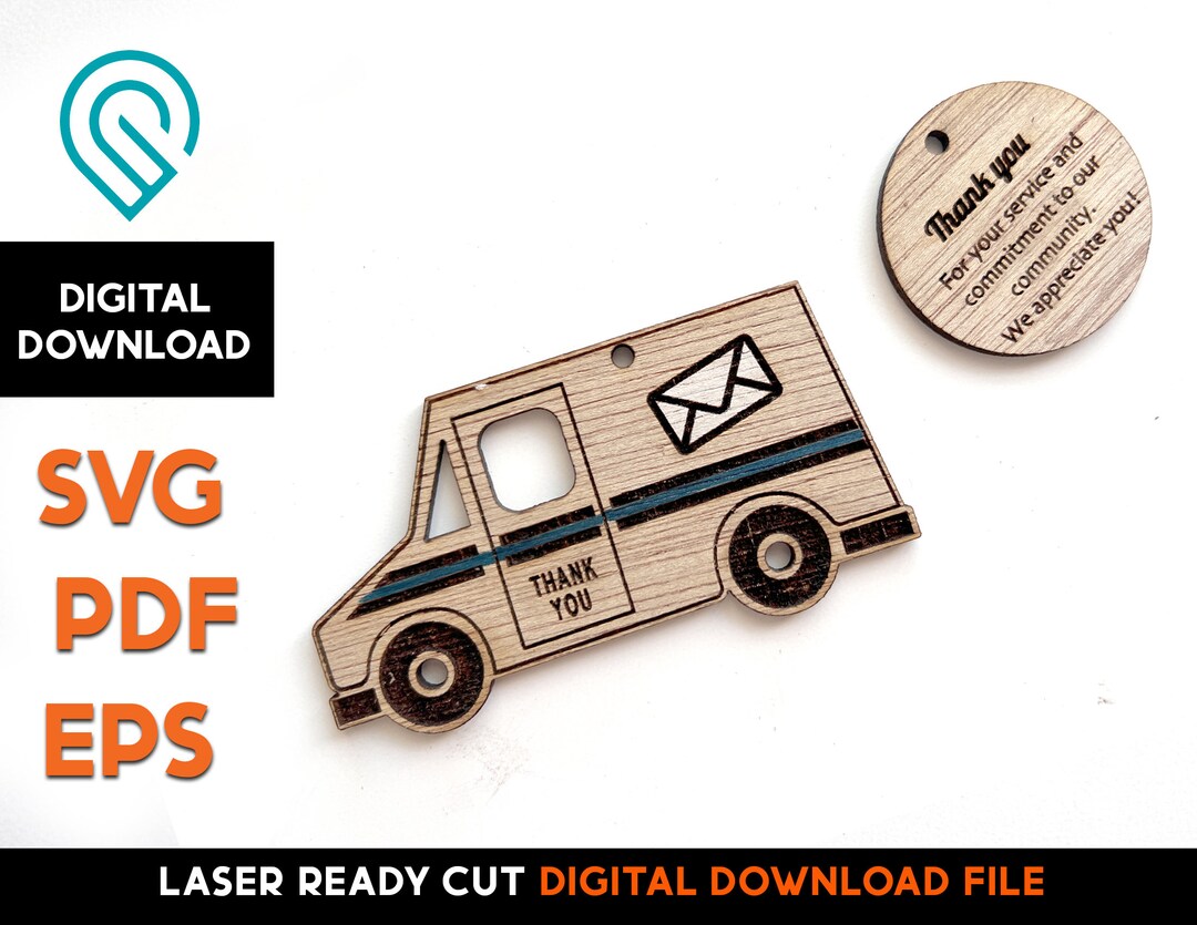 Delivery Thank You - Laser Cut SVG File - Glowforge Ready - Jewelry ...