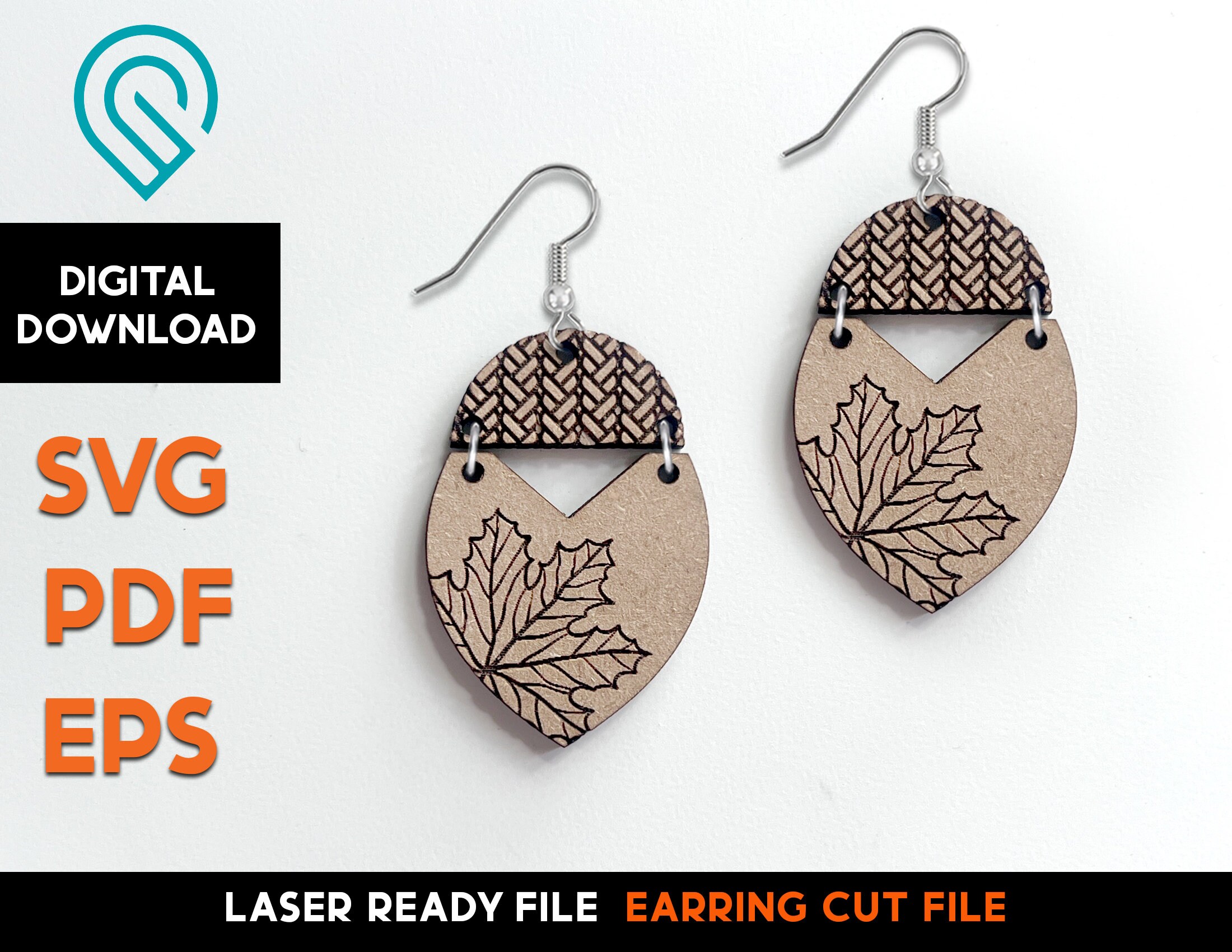 Fall Leaves Earring Set Laser Cut SVG File Glowforge Ready - Etsy