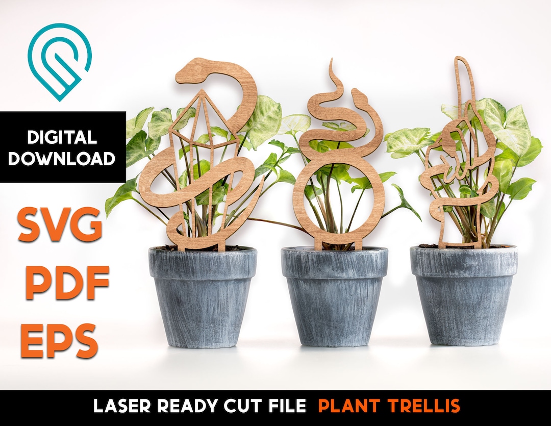 Plant Trellis 6 Laser SVG Cut File - Glowforge Ready - Etsy