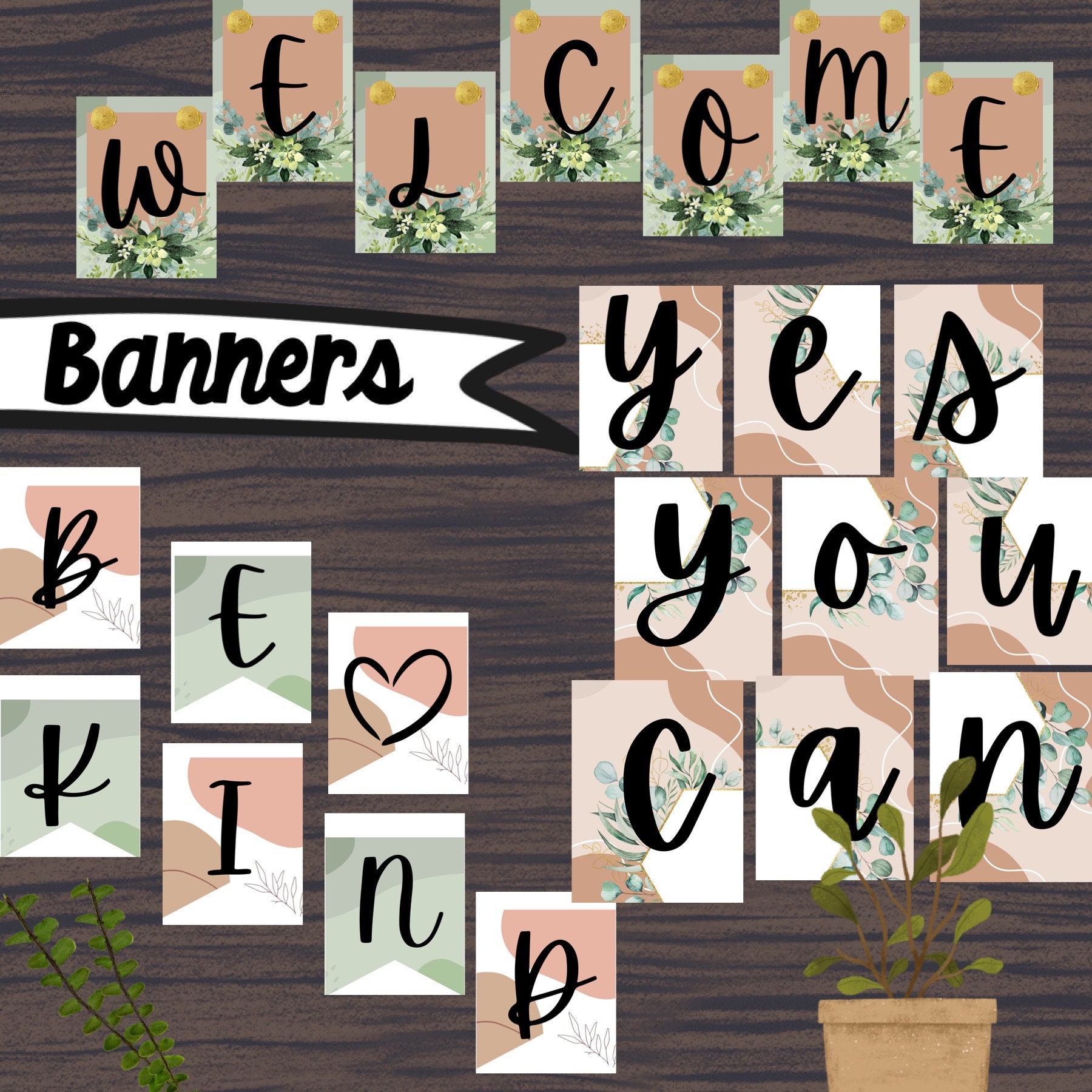 BLISSFUL BLUSH Classroom Decor Bundle Natural Classroom - Etsy