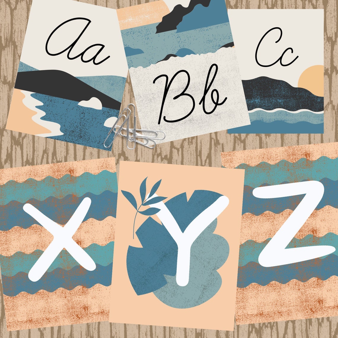 Coastal Calm Classroom Decor Bundle | Natural Classroom Decorations ...