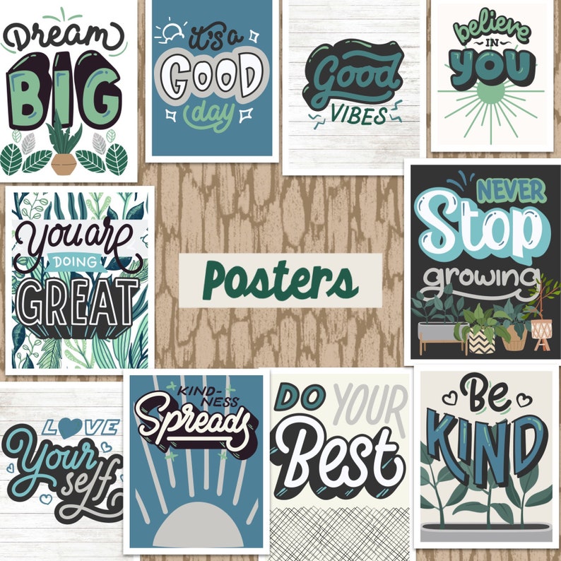 Modern Botanical Classroom Decor Bundle Natural Classroom Decorations ...