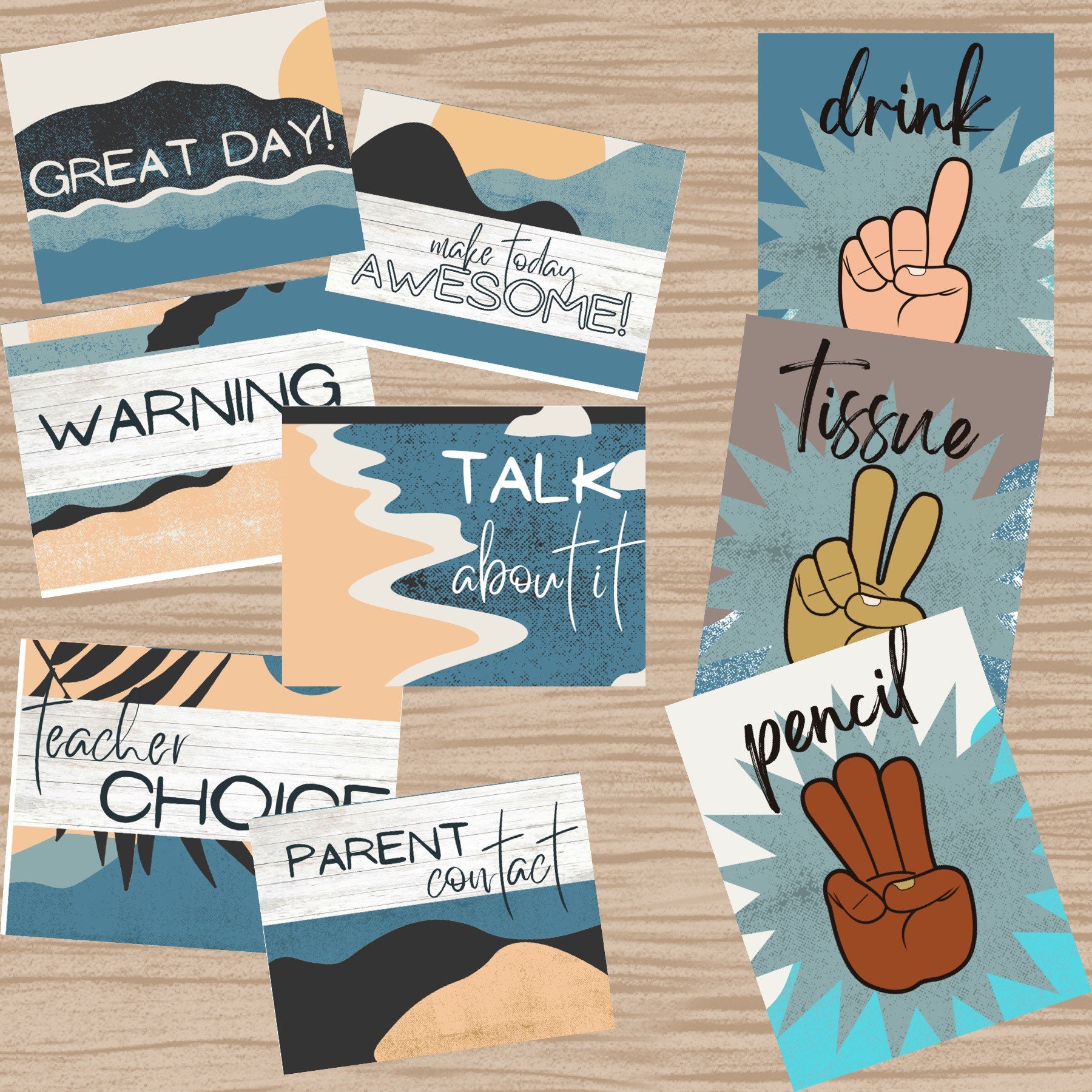 Coastal Calm Classroom Decor Bundle | Natural Classroom Decorations ...