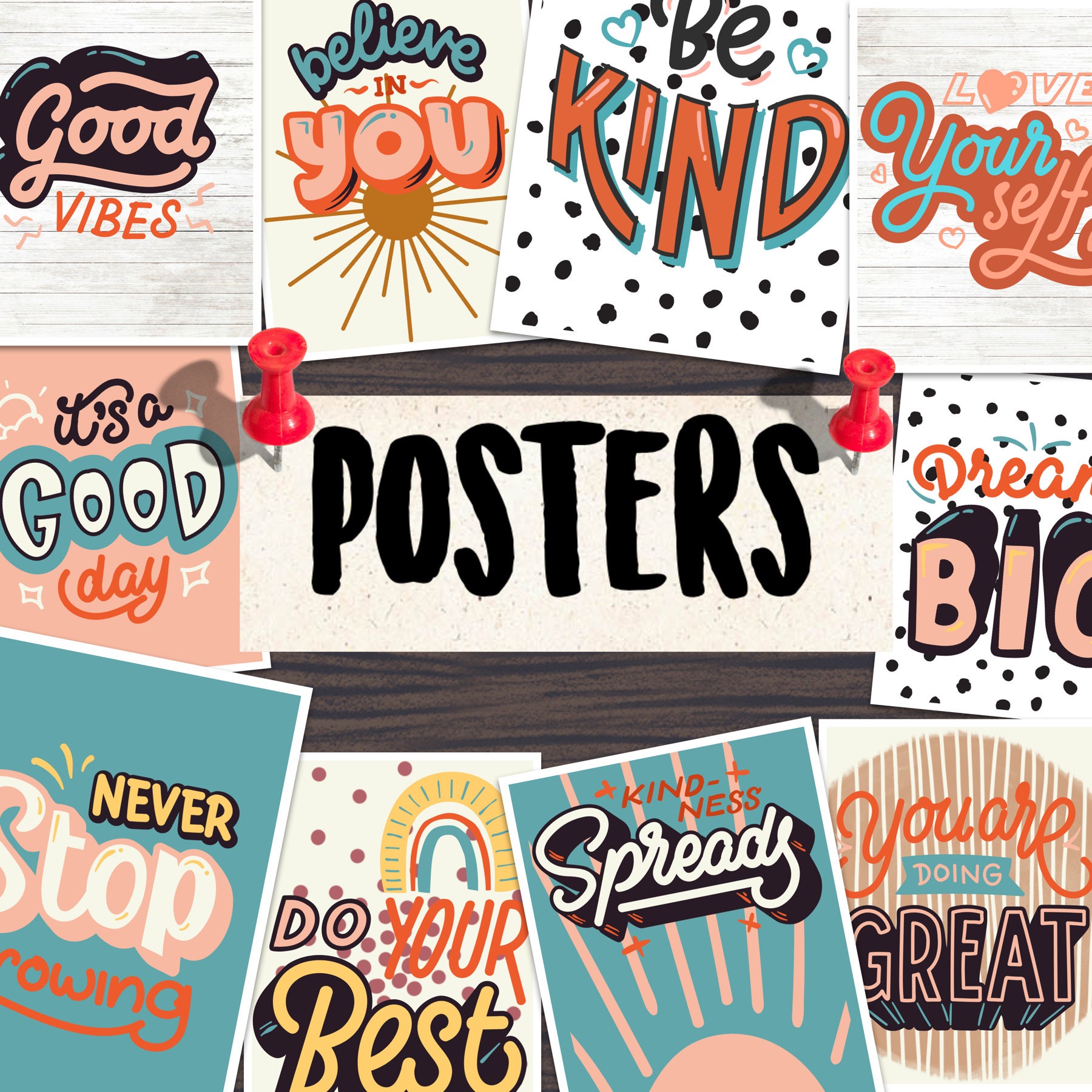 BOHO RAINBOW Classroom Decor Bundle Natural Classroom Decorations ...