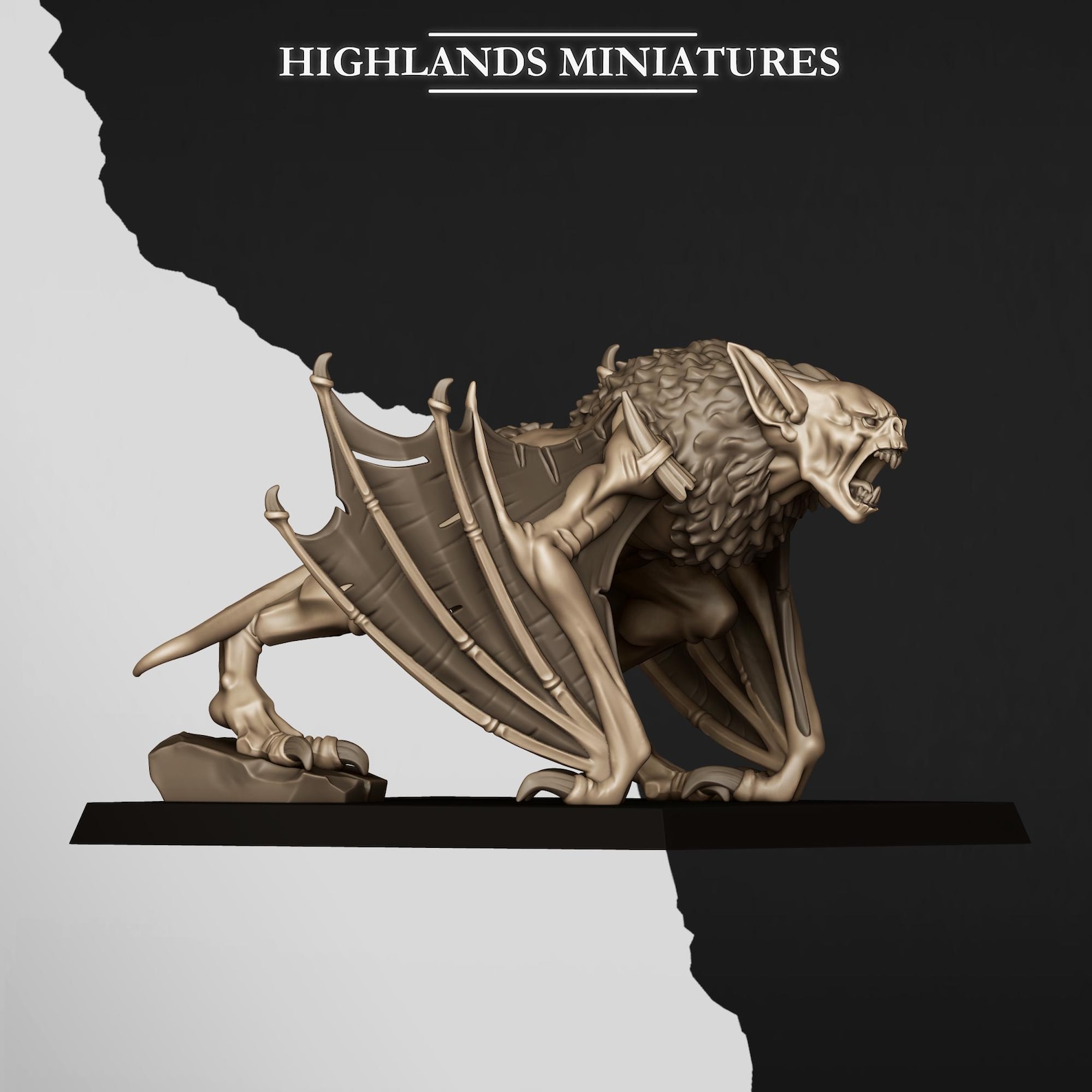 Pit Bat by Highlands Miniatures - Etsy