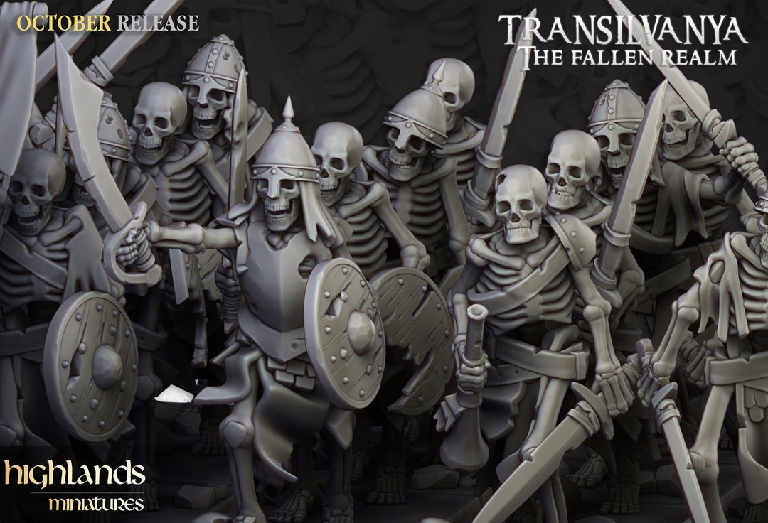 Skeleton Warriors by Highland Miniatures - Etsy