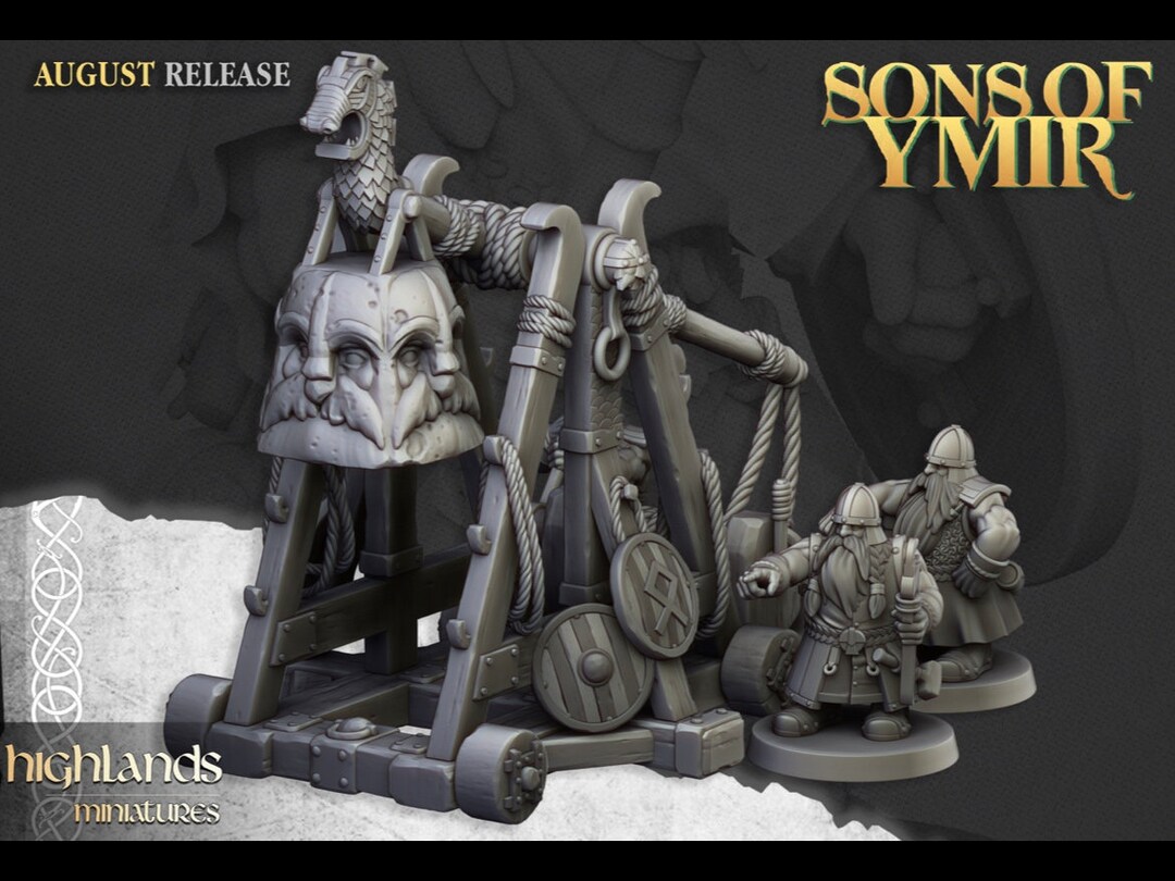 Dwarf Catapult by Highlands Miniatures - Etsy