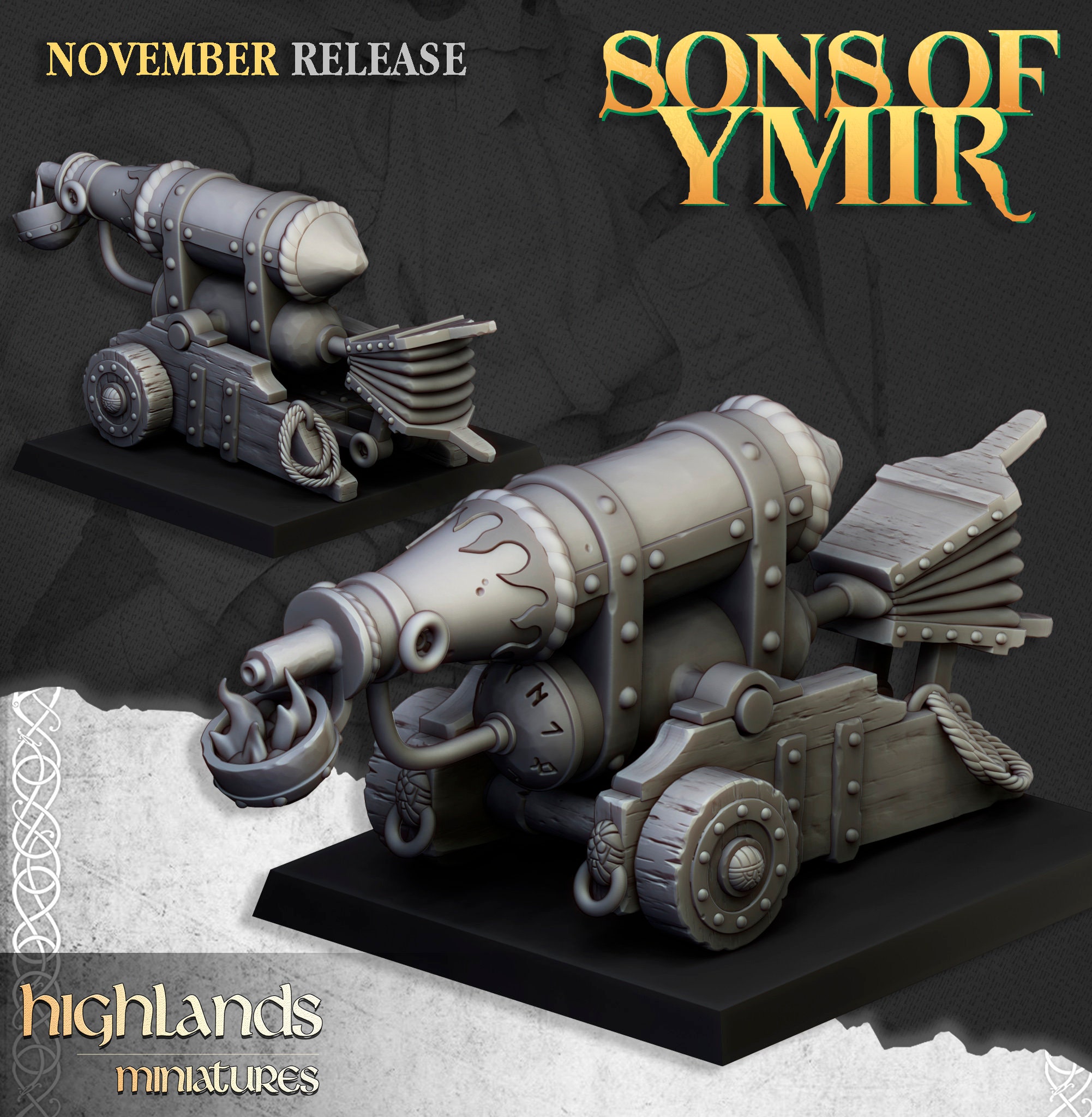 Dwarf Artillery by Highlands Miniatures - Etsy