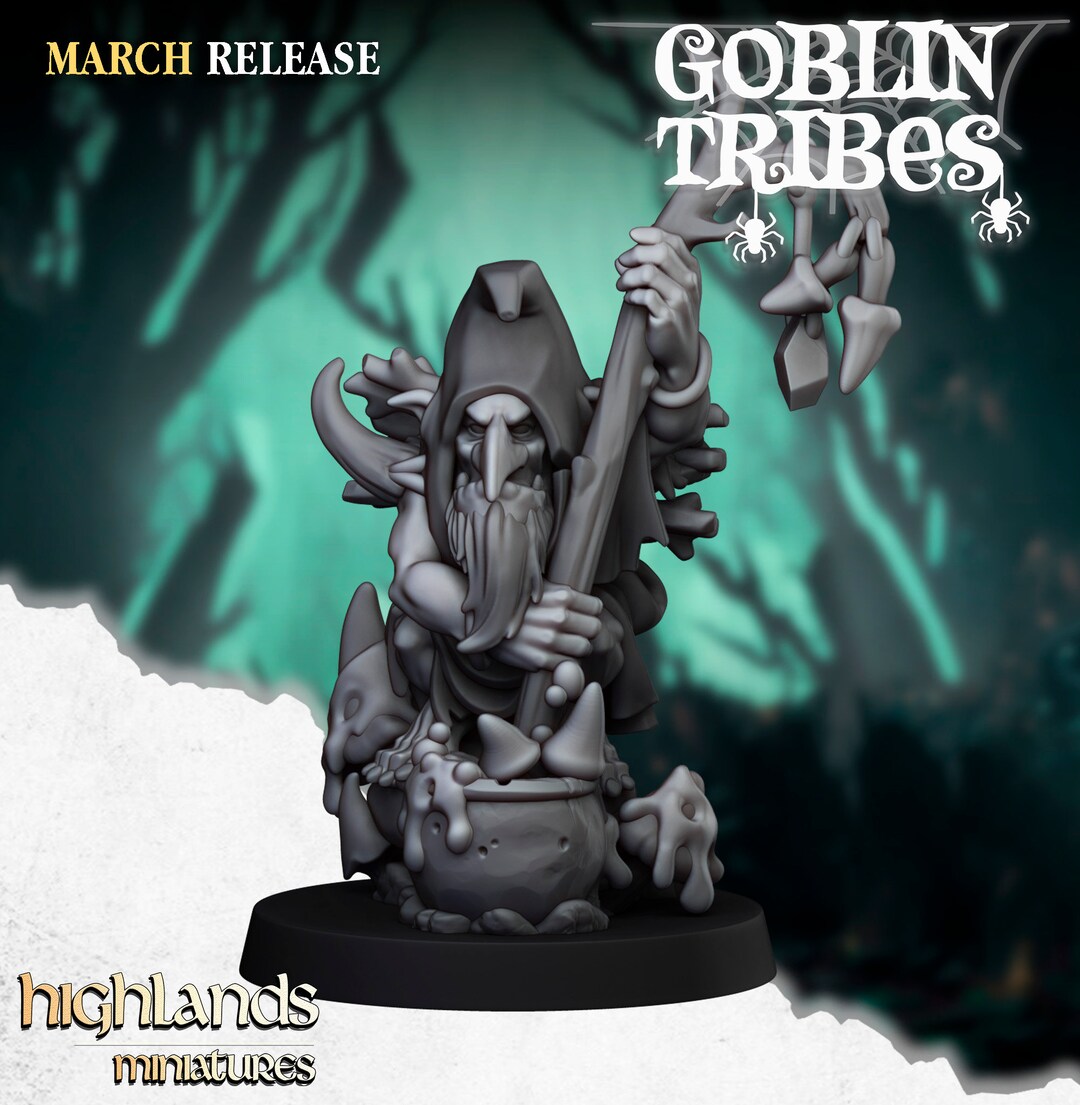 Swamp Goblin Shaman by Highlands Miniatures - Etsy