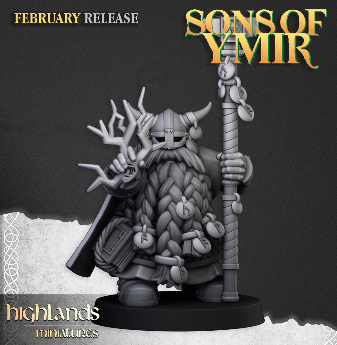 Dwarf Runemaster by Highlands Miniatures - Etsy