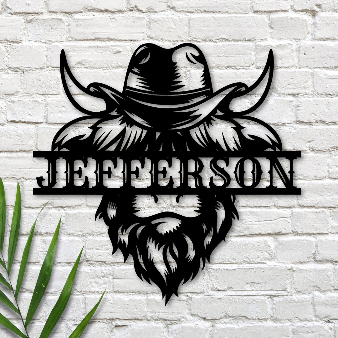 Personalized Farmhouse Metal Entrance Sign Custom Metal - Etsy