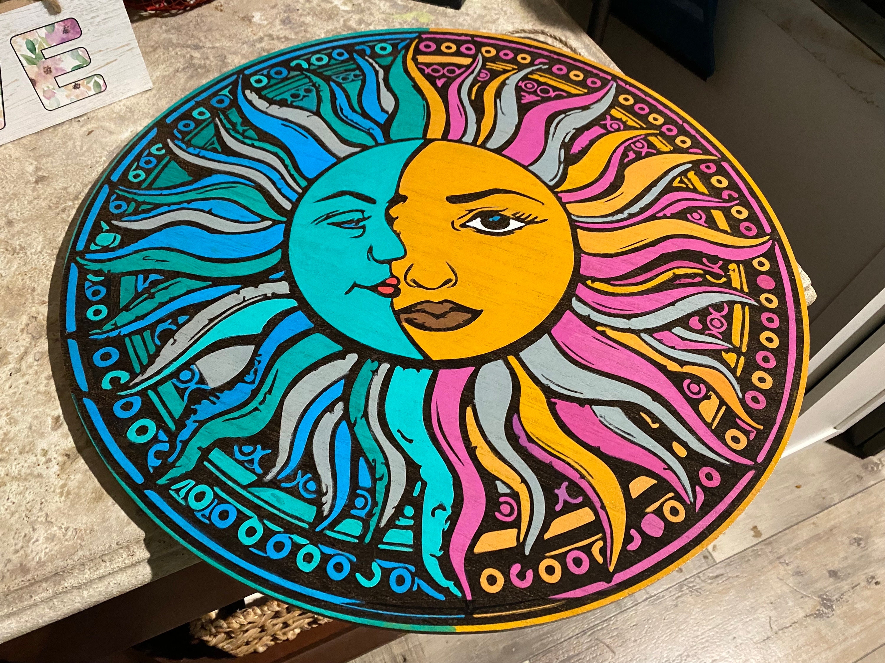 18x18 Round Lazy Susan Very Unique, One of a Kind. - Etsy