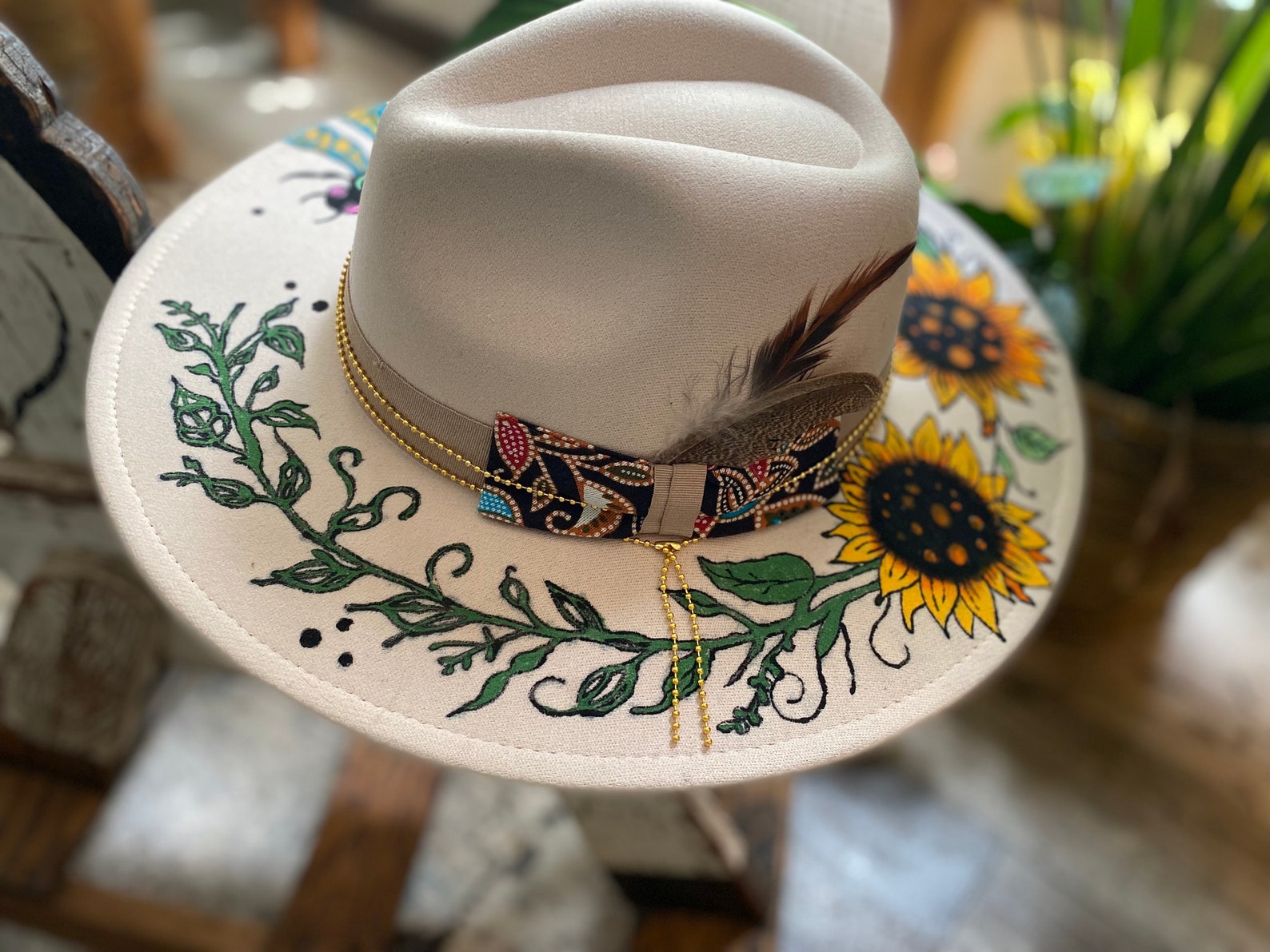 Hand Painted Fedora Festival Hat. - Etsy
