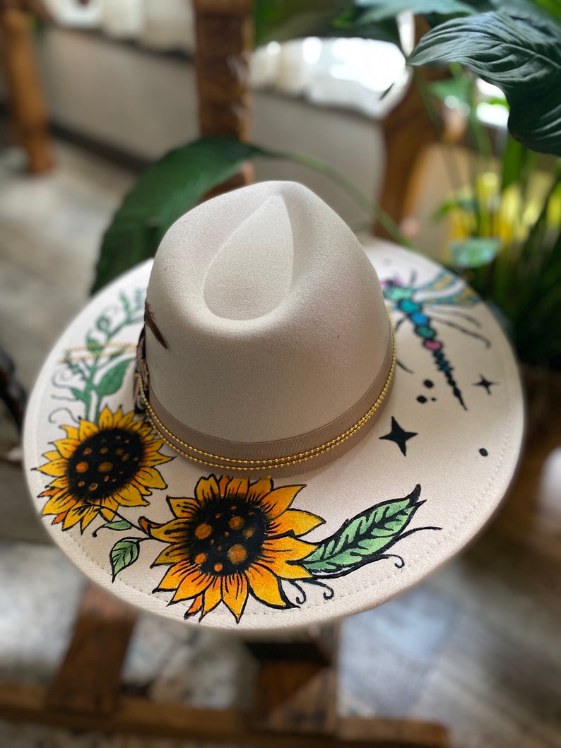 Hand Painted Fedora Festival Hat. - Etsy