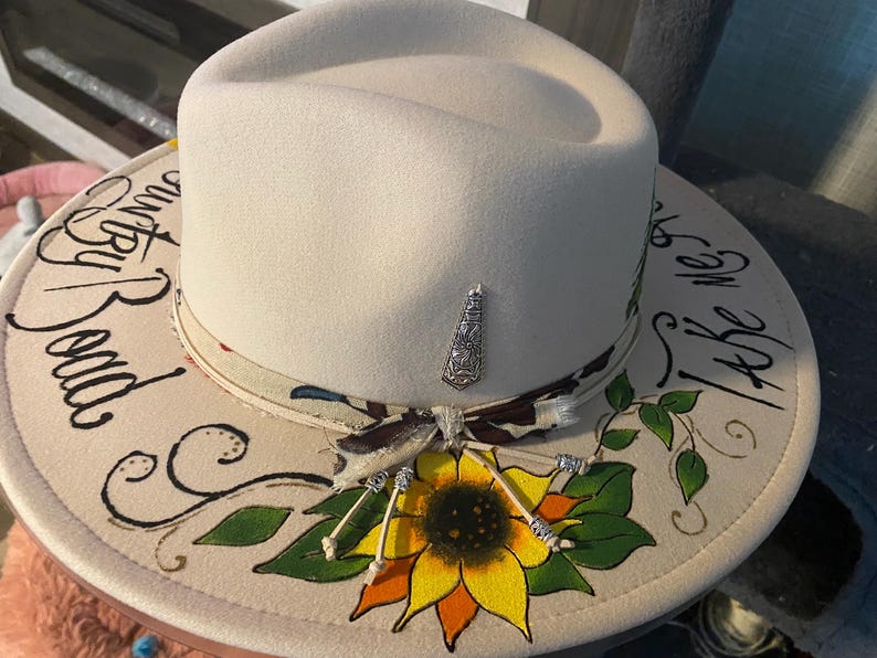 Hand Painted Fedora Festival Hat. - Etsy