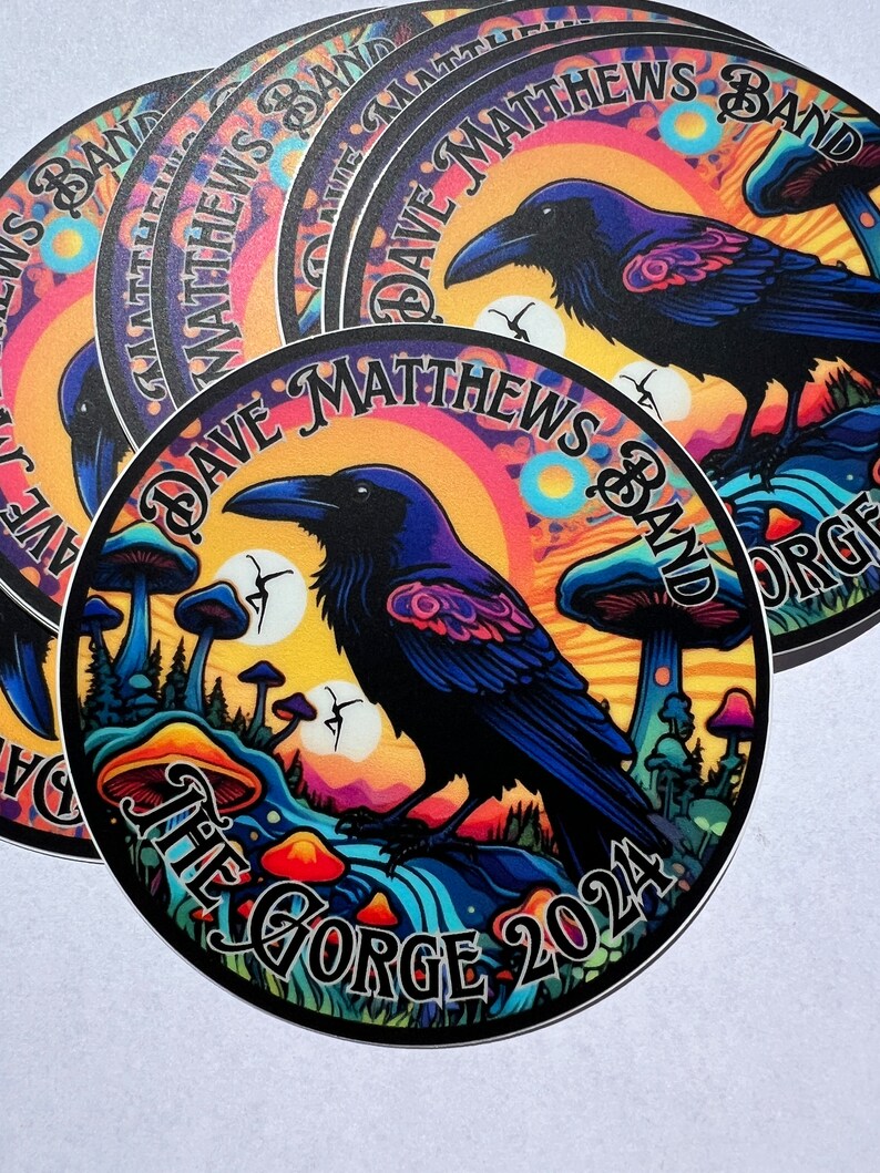 The Gorge 2024 Dave Matthews Band DMB Sticker, Durable Waterproof ...