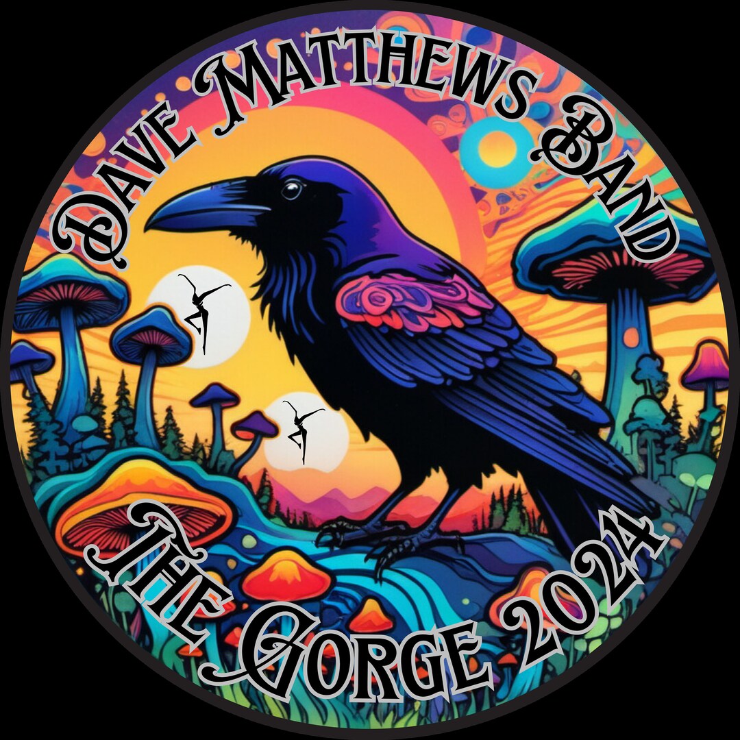 The Gorge 2024 Dave Matthews Band DMB Sticker, Durable Waterproof ...