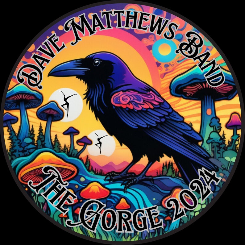 The Gorge 2024 Dave Matthews Band DMB Sticker, Durable Waterproof ...