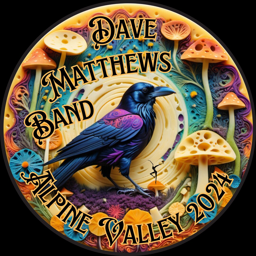 Alpine Valley 2024 Dave Matthews Band DMB Sticker, Durable Waterproof ...