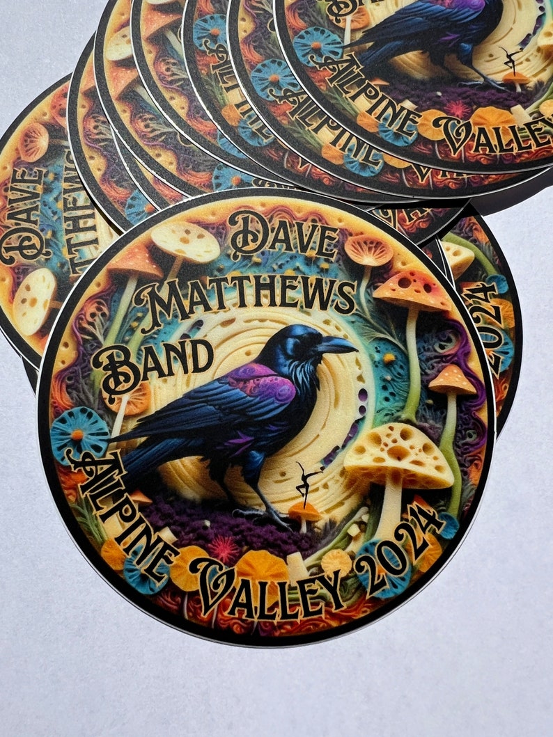 Alpine Valley 2024 Dave Matthews Band DMB Sticker, Durable Waterproof ...