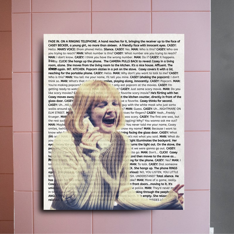 Movie Script Print - Etsy