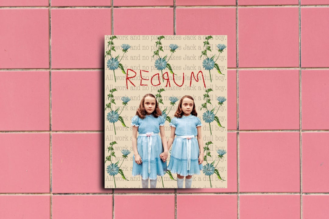 The Shining 8x10 Print, Redrum, Jack Torrance, the Grady Twins, Horror Movie Print, Slasher Art ...