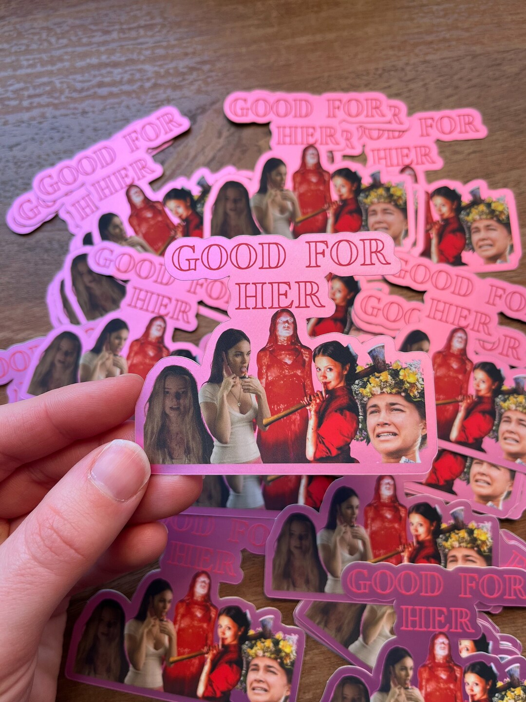 Good for Her Stickers, Horror Movie Stickers, Feminist Sticker, Mirror ...