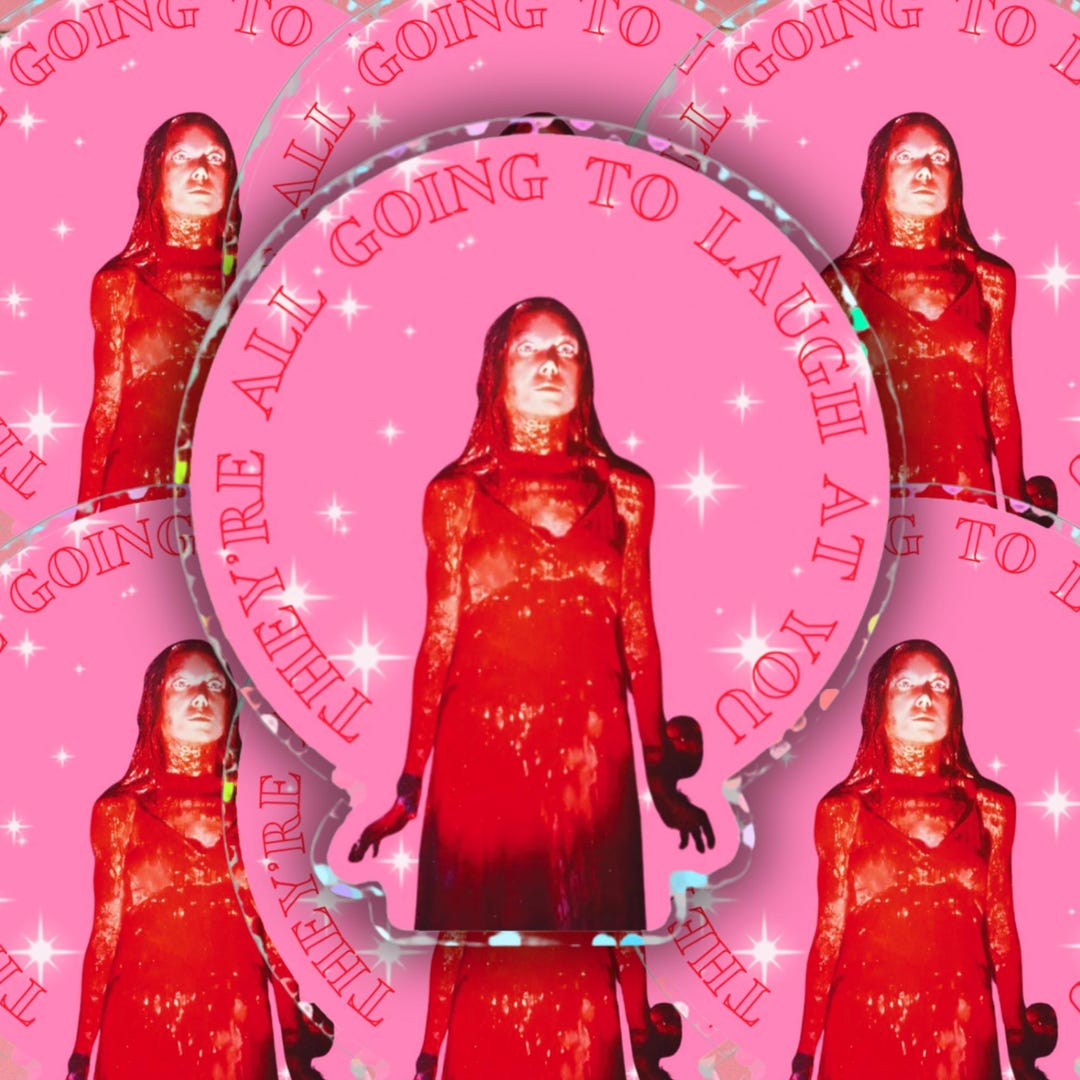 Carrie Sticker, Stephen King Sticker, Good for Her Sticker, Glossy ...