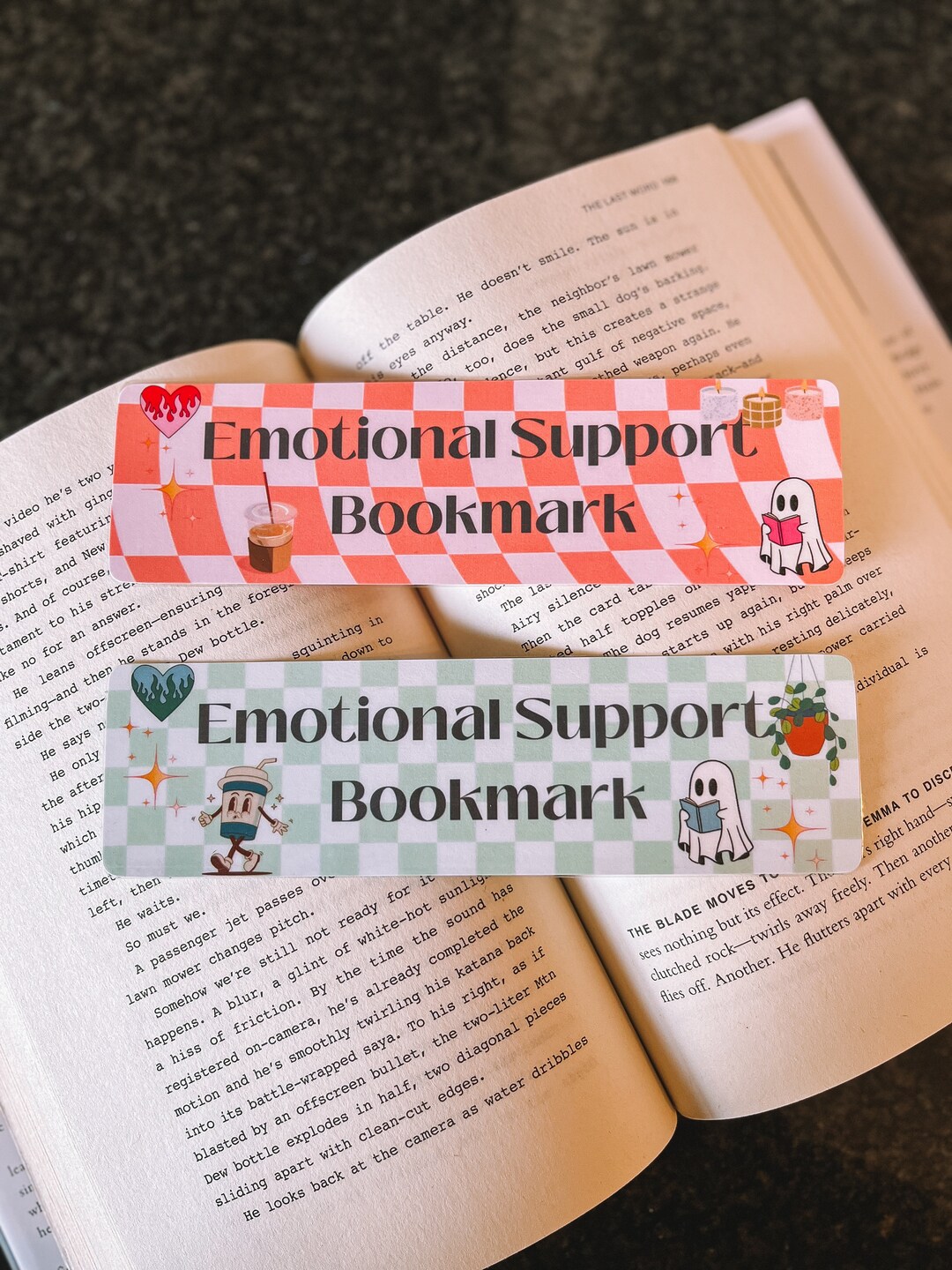 Bookish Bookmark, Colorful Retro Bookmarks, Handmade Bookmarks, Book ...