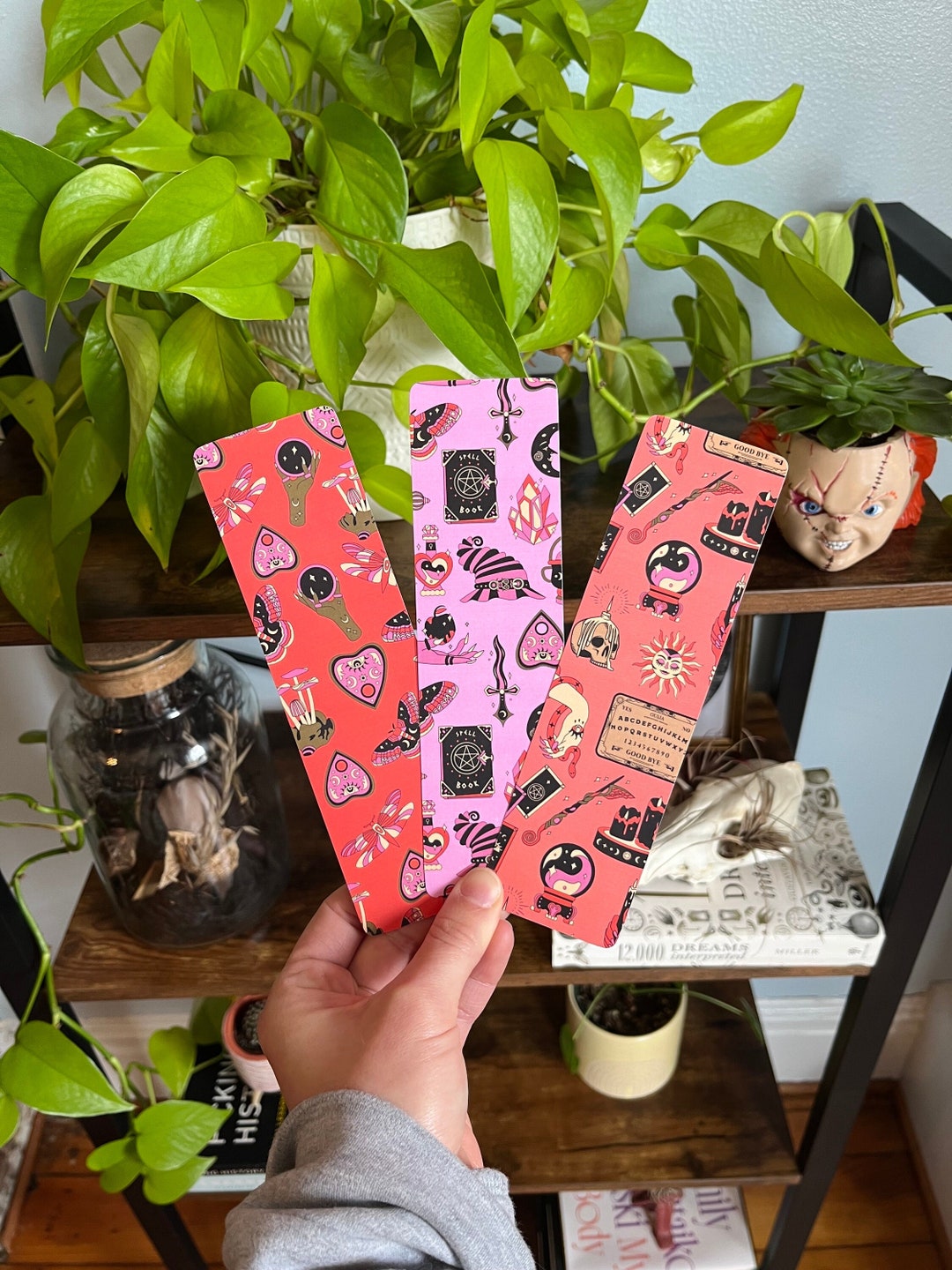 Witch Bookmark, Magic Bookmark, Horror Bookmark, Halloween Bookmark ...