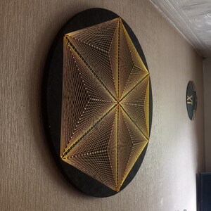 String Art Mandala Style Creative Homemade 3D Abstract Wall Hanging ...
