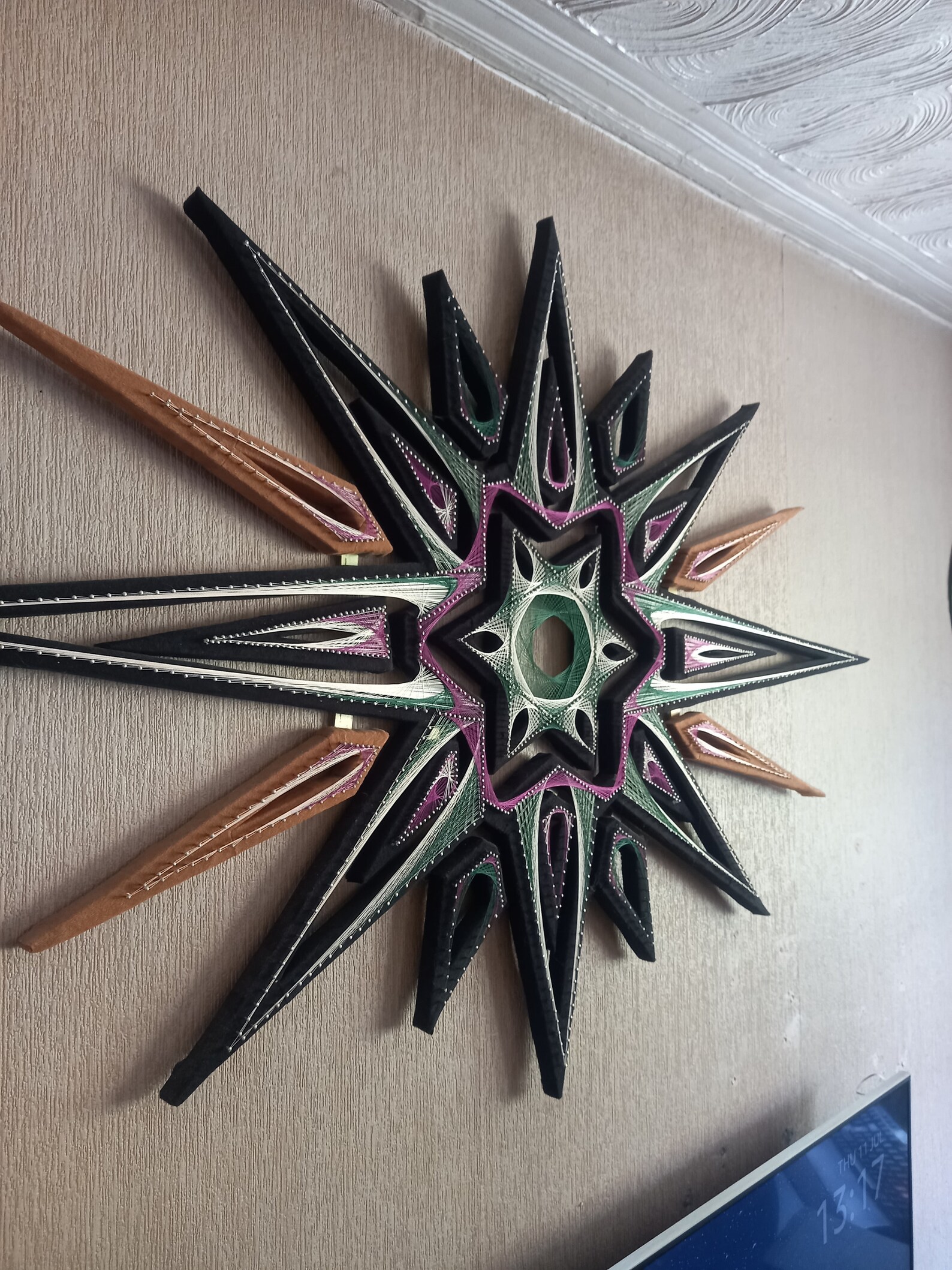 Art, String Art,wall Art, Wall Decor, 3d Abstract Homemade - Etsy