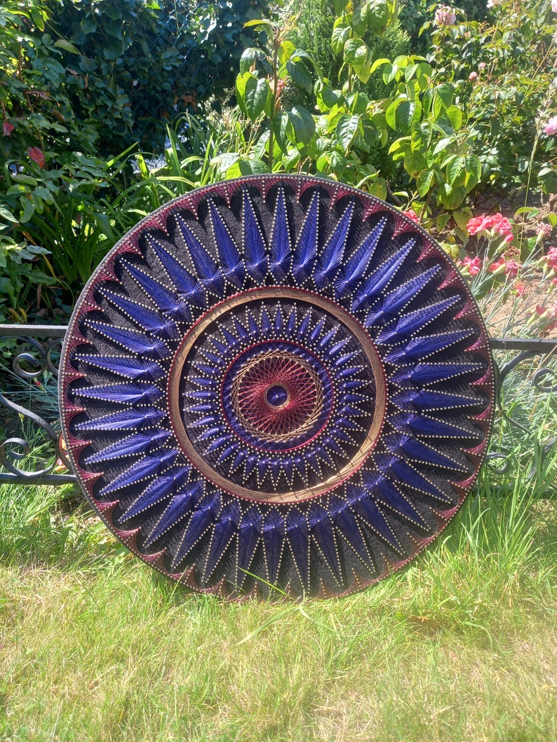 String Art Mandala Style Creative Homemade 3D Abstract Wall Hanging Home Decor Gift - Etsy