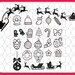 Christmas PNG SVG Clipart Bundle, Cricut Cut Files (digital Download ...