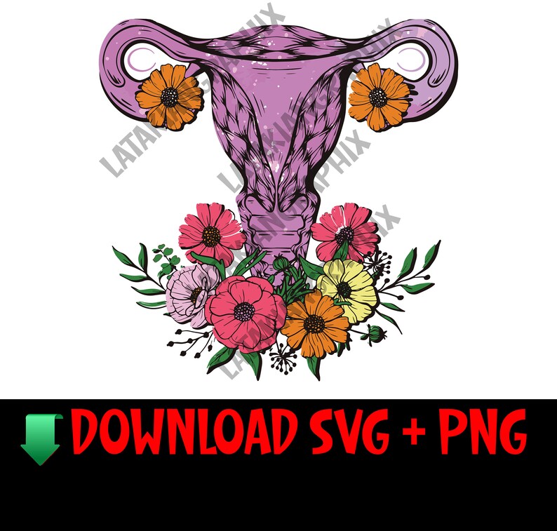 Floral Uterus Png Svg uterus Png Svguterus Svg Bundle high - Etsy Australia