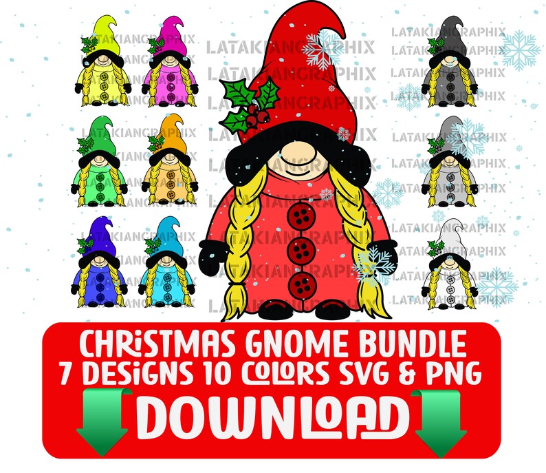 Christmas Gnome Bundle SVG PNG Laser Cut Filechristmas Gnome - Etsy