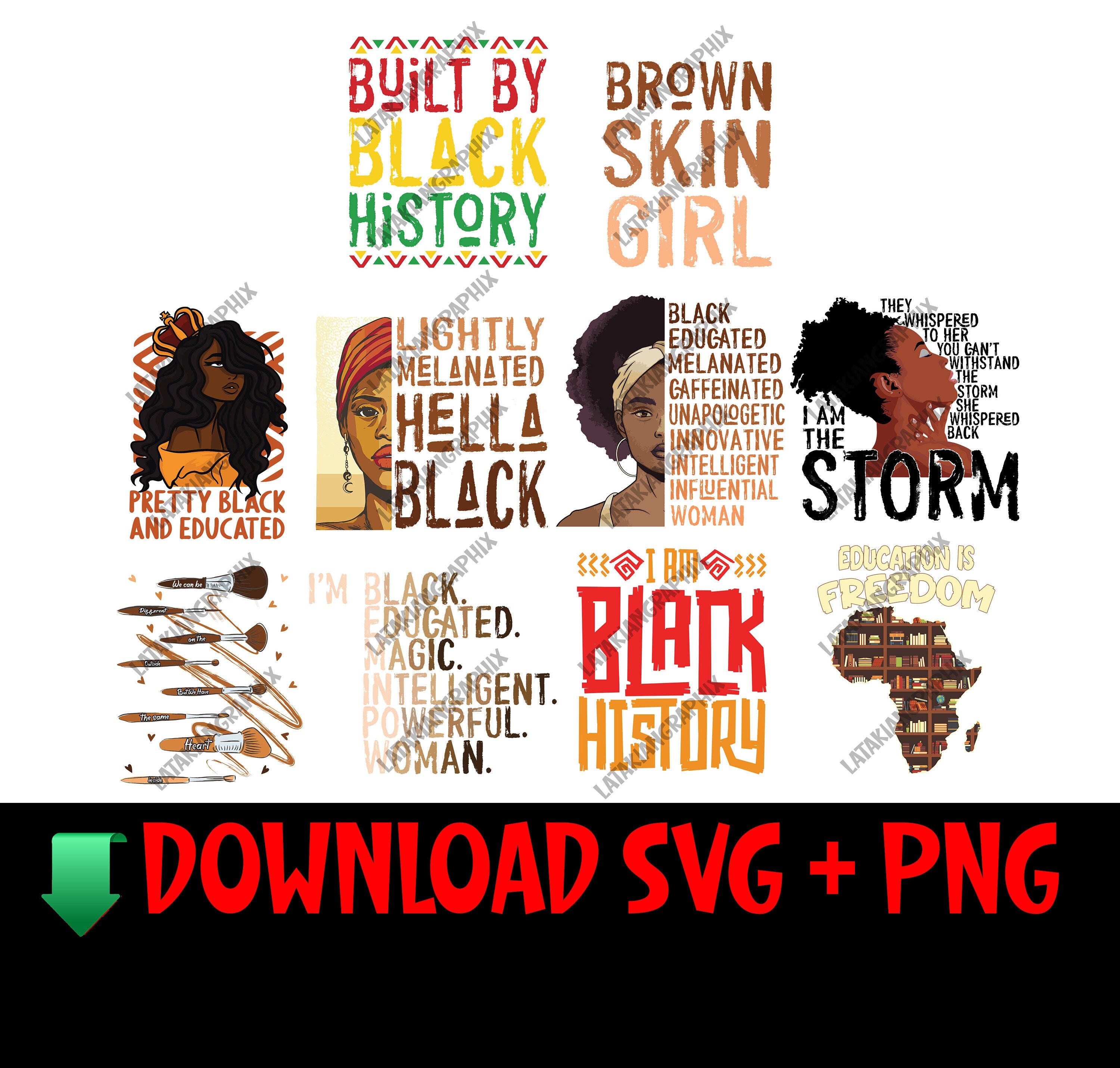 Black History SVG, Black History Month SVG, Afro Cut File, Freeish Svg ...