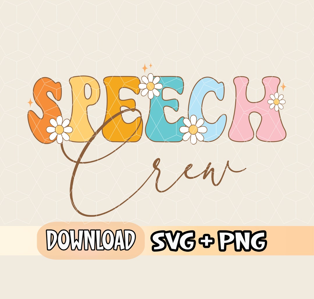 Speech Crew Svg, Speech Therapy Shirt, Speech Therapy Svg, SLP Shirt ...