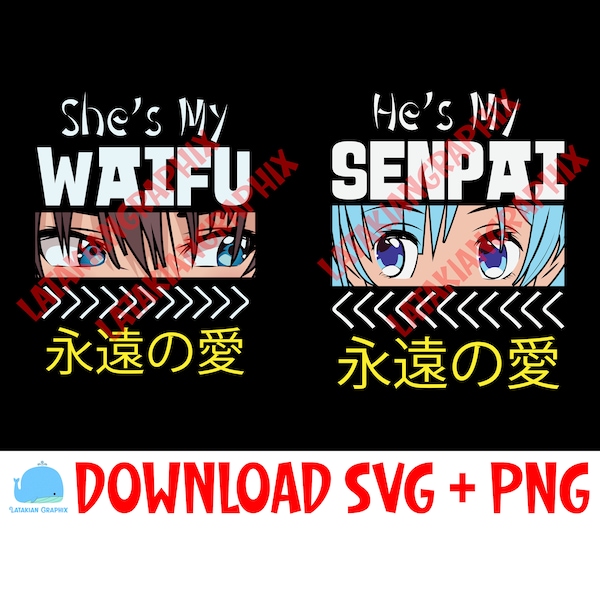Waifu Svg - Etsy