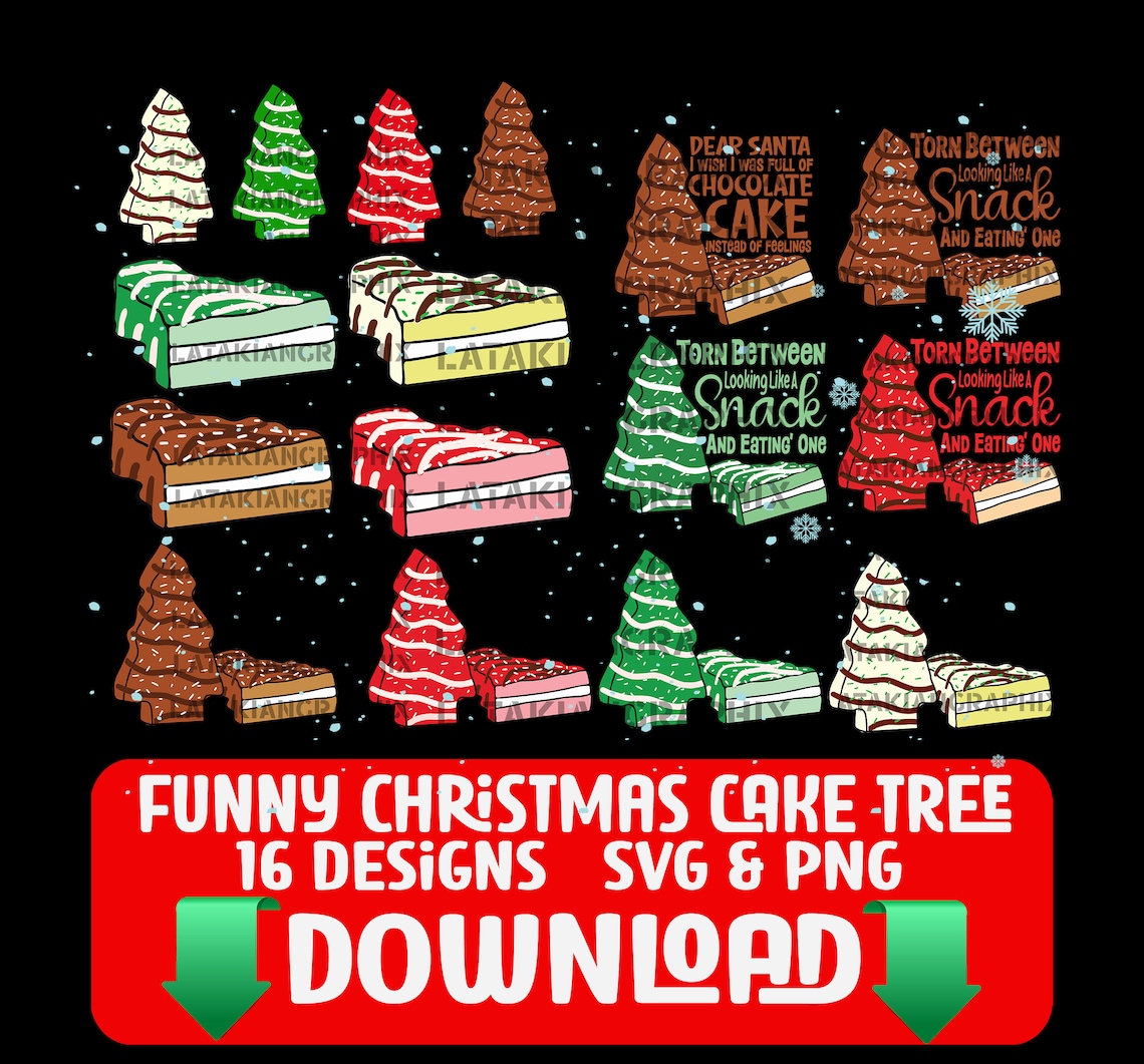 Little Debbie Cake-christmas Tree Holiday-svg PNG Digital - Etsy