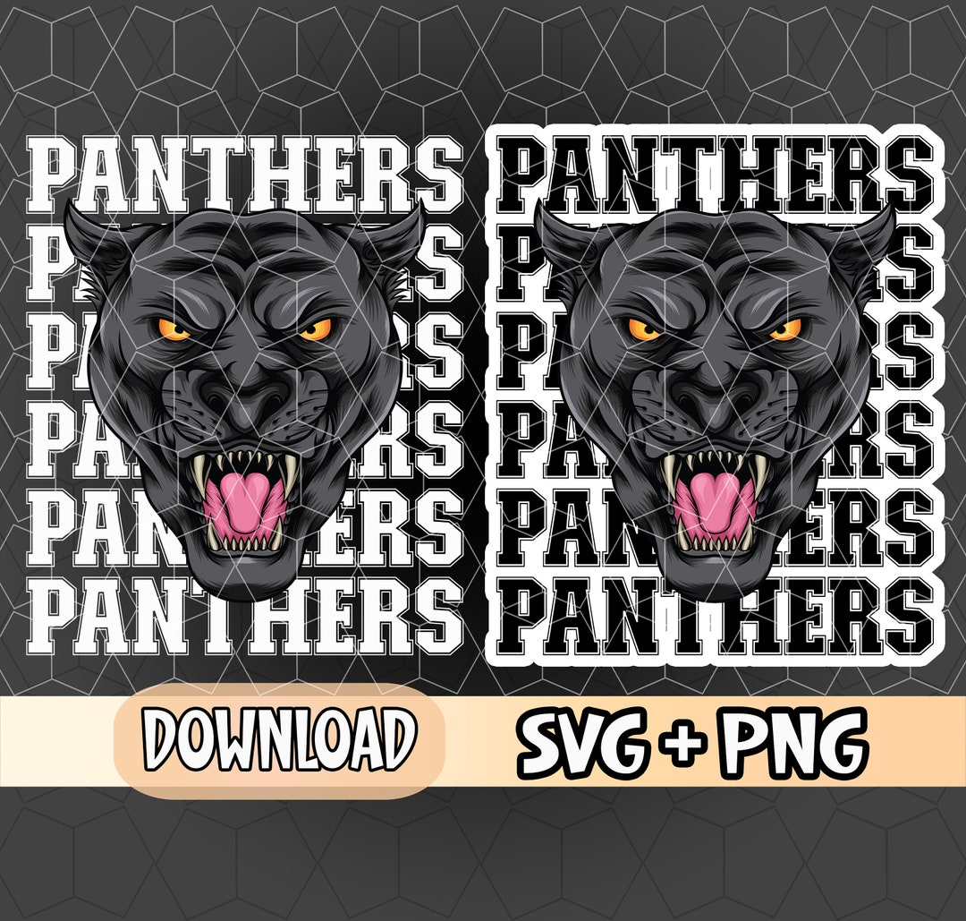 Panthers SVG PNG, Panthers Face Png, Panthers Mascot Png, Panthers ...