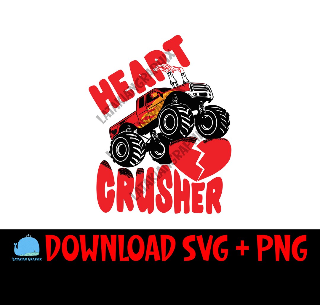 Valentine's Day Love Svg, Heart Crusher Svg Png, Love Valentine Svg ...
