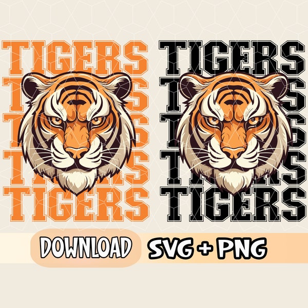 Tiger Svg - Etsy