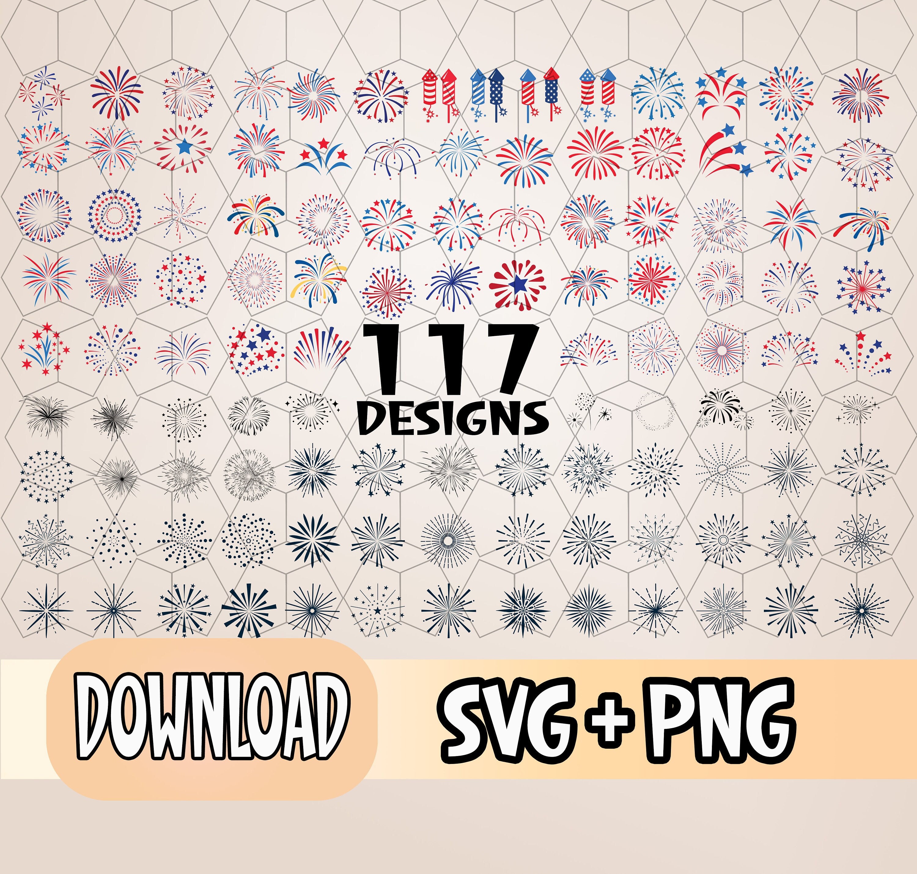4th of July Svg Bundle Firework Svg 4th of July Firework - Etsy
