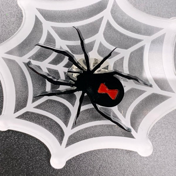 Red Spider Pin - Etsy