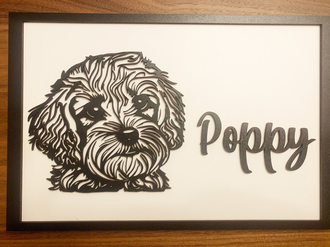 Personalised Cavapoo Art - Cavapoo Plaque - Cavapoo Gift - Cavapoo Sign ...