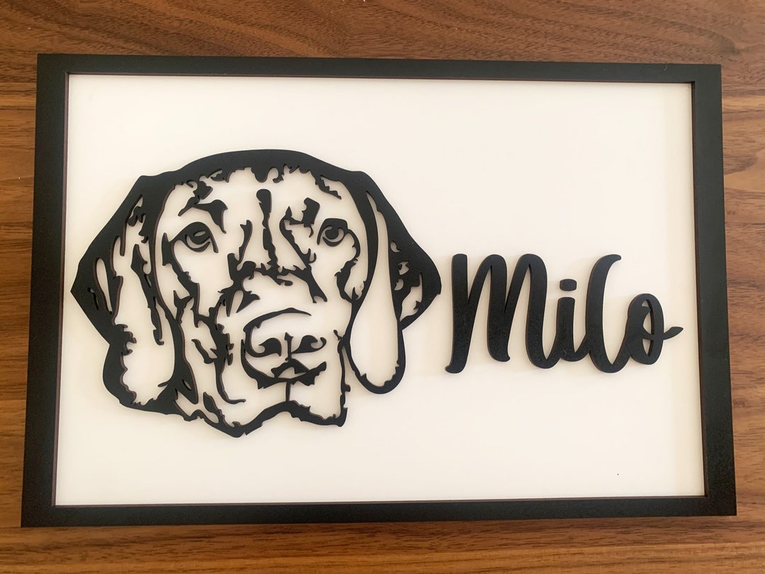 Personalised Vizsla Art - Hungarian Vizsla Plaque - Vizsla Gift ...