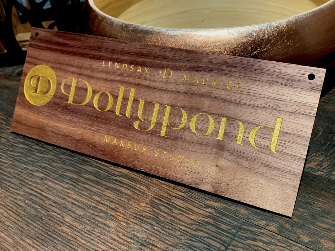 Hand Painted Wood Custom Business Sign - Logo Sign - Personalised ...